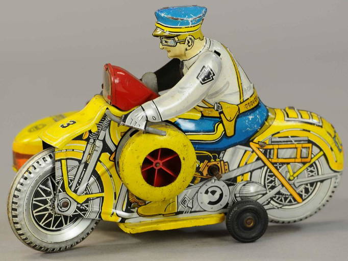 Police Squad Motorcycle W/ Sidecar