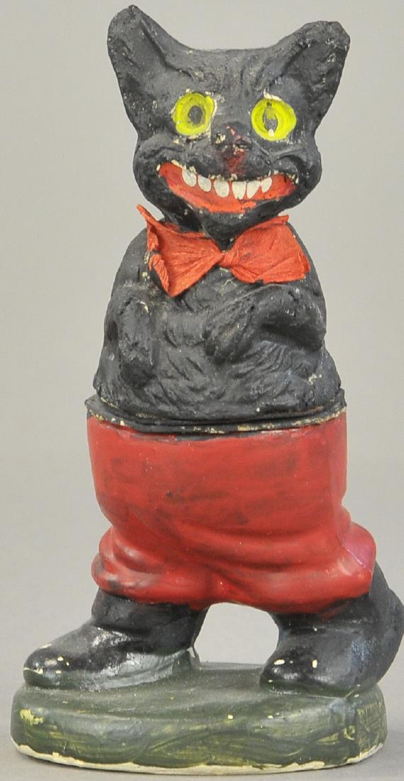 GRINNING BLACK CAT CANDY CONTAINER - May 23, 2019 | Bertoia Auctions in NJ