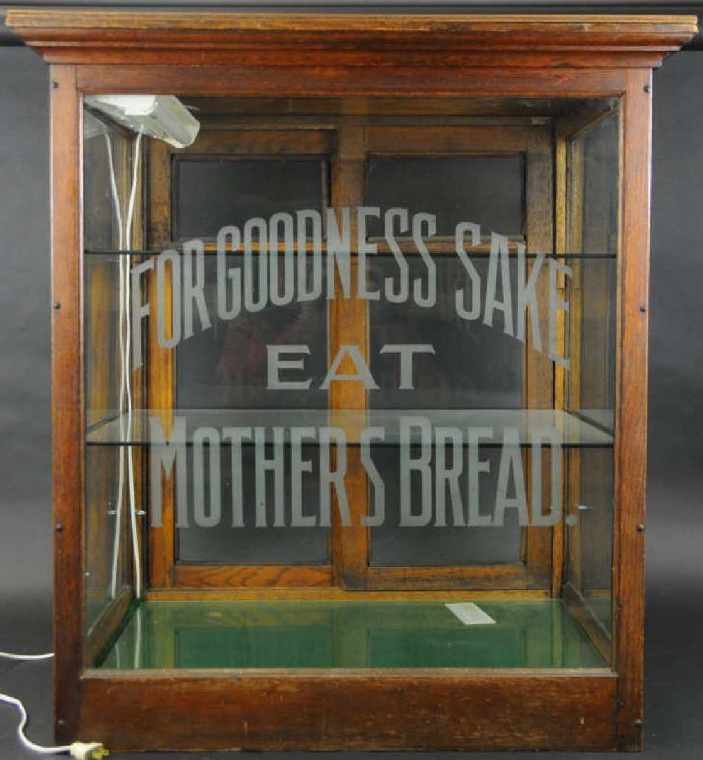 MOTHER BREAD GLASS DISPLAY CASE