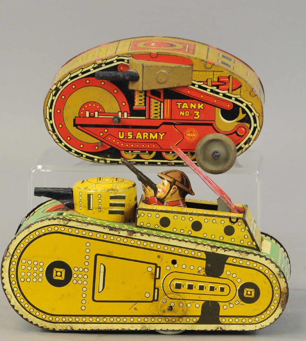 LOT OF TWO MARX ARMY TANKS - Aug 22, 2019 | Bertoia Auctions in NJ