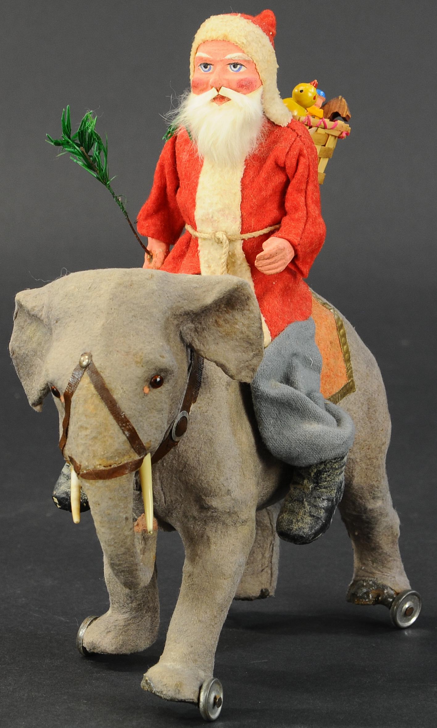 SANTA CLAUS ON AN ELEPHANT - Oct 11, 2019 | Bertoia Auctions in NJ