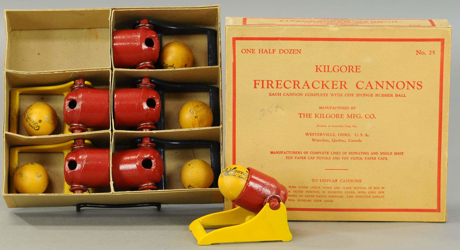BOXED KILGORE FIRECRACKER CANNONS SET - Nov 14, 2019 | Bertoia Auctions ...
