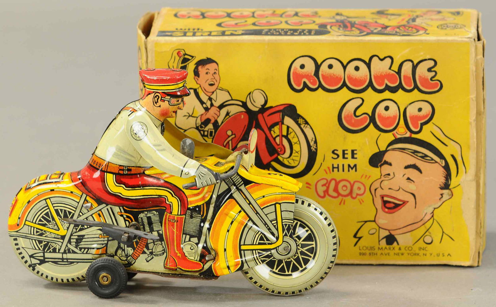 BOXED MARX ROOKIE COP SIREN CYCLE - Feb 06, 2020 | Bertoia Auctions in NJ