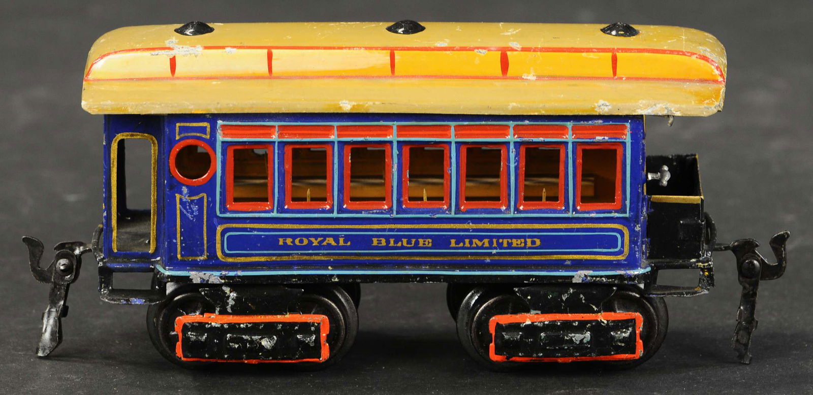 For Auction: MARKLIN NO. 1822/0 ROYAL BLUE OBSERVATION CAR (#1333) on ...