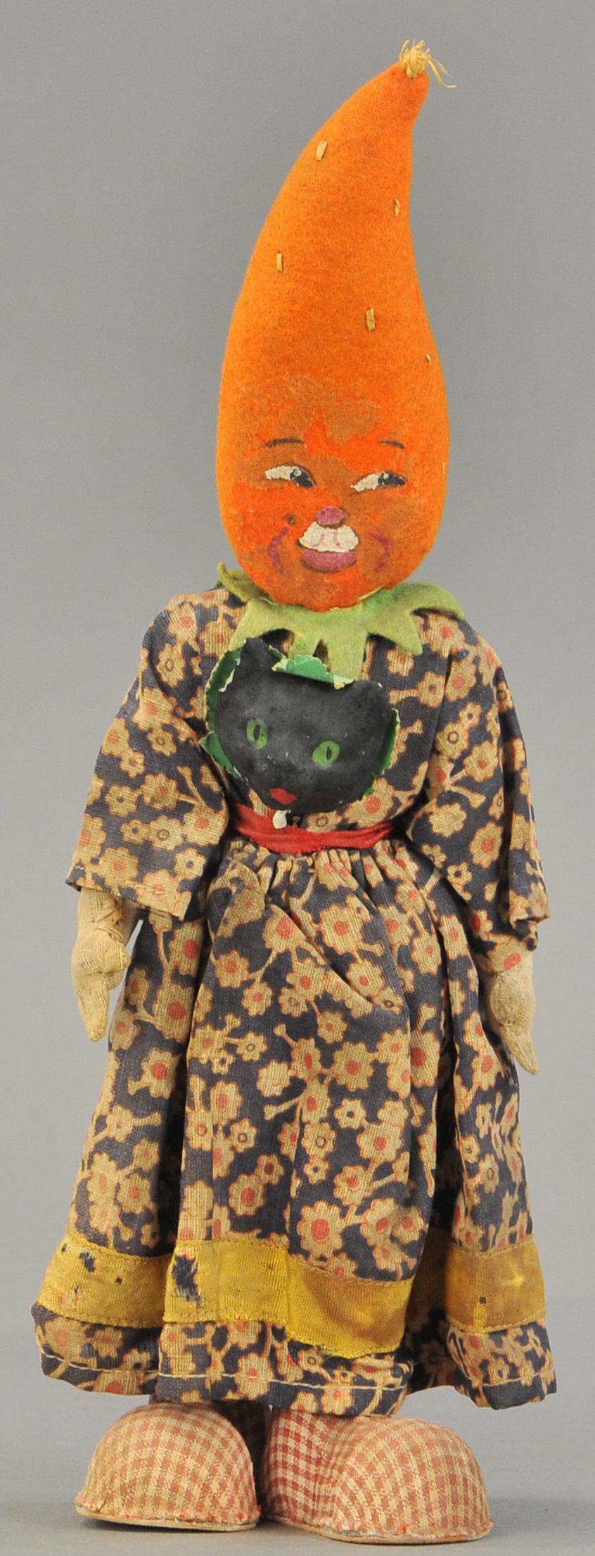 CLOTH CARROT LADY IN PRINT DRESS - Jun 18, 2020 | Bertoia Auctions in NJ