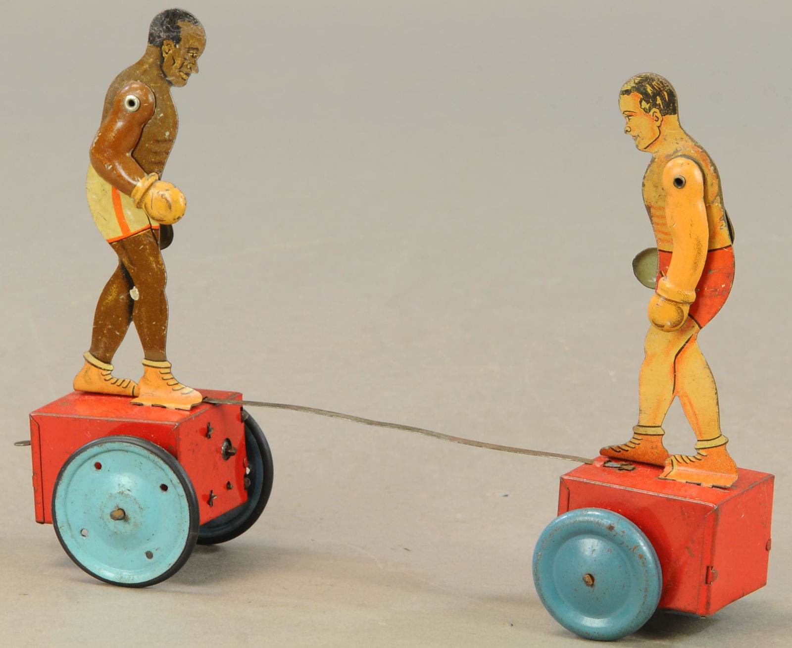 Tin Wind Up Boxers Flex Toy