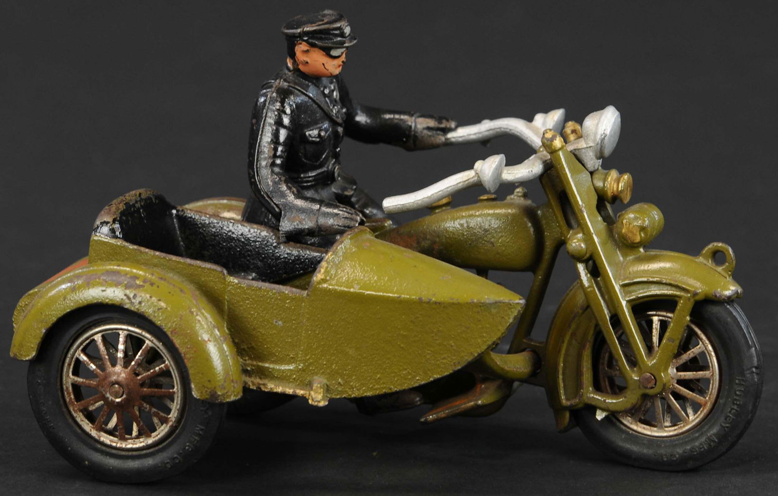 Hubley Harley Davidson Motorcycle W/ Sidecar