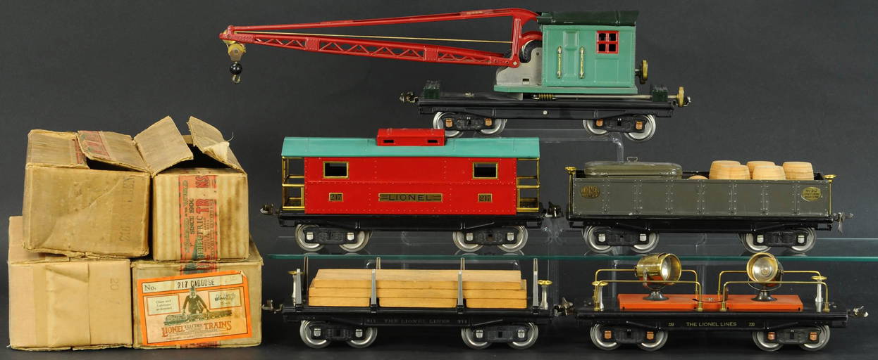 Boxed Lionel 200 Series Work Train Cars