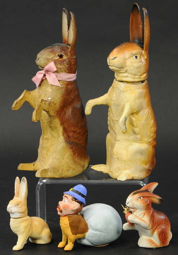 Five Easter Candy Containers