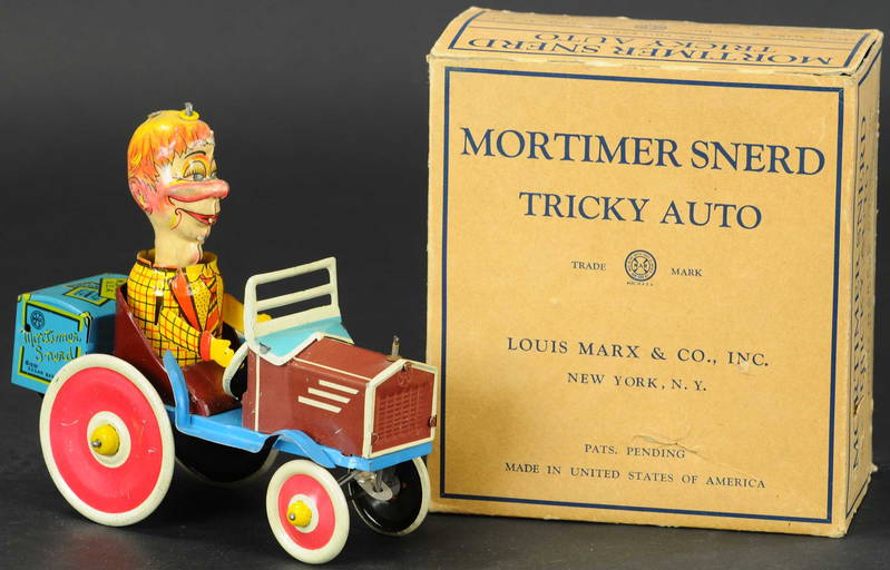 Boxed Marx Mortimer Snerd Tricky Auto