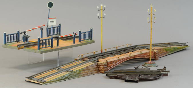 Marklin Telegraph Poles And Pedestrian Bridge