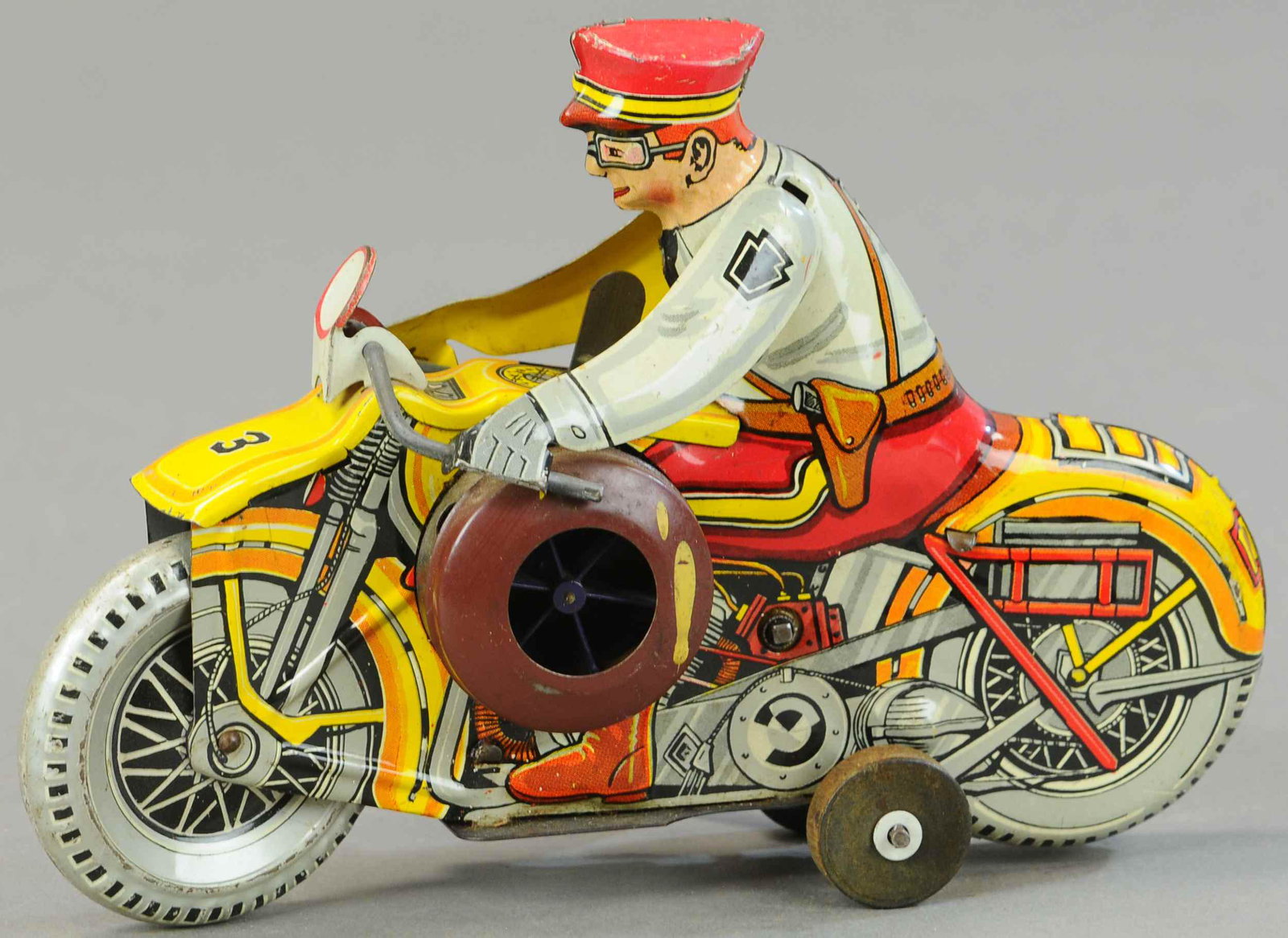 Marx Siren Police Motorcycle