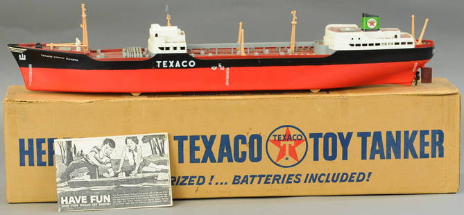 Vintage Texaco Toy Oil Tanker Ship North Dakota