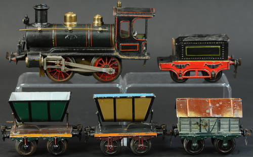 Rare Hand Painted Marklin 1 Gauge Clockwork Swing Bridge.