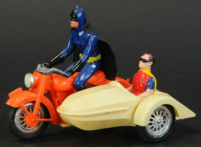 385. Batman Battery Op Motorcycle W/ Sidecar | C.