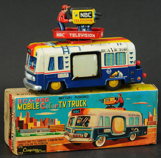 447. Boxed Yonezawa Rca Nbc Mobile Tv Truck