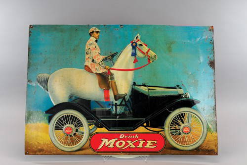Drink Moxie Tin Sign
