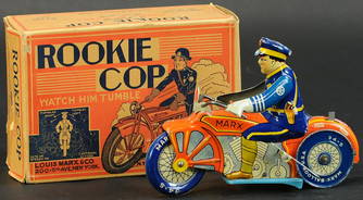 Marx Rookie Cop wind-up motorcycle toy with original - Sep 11, 2017 ...
