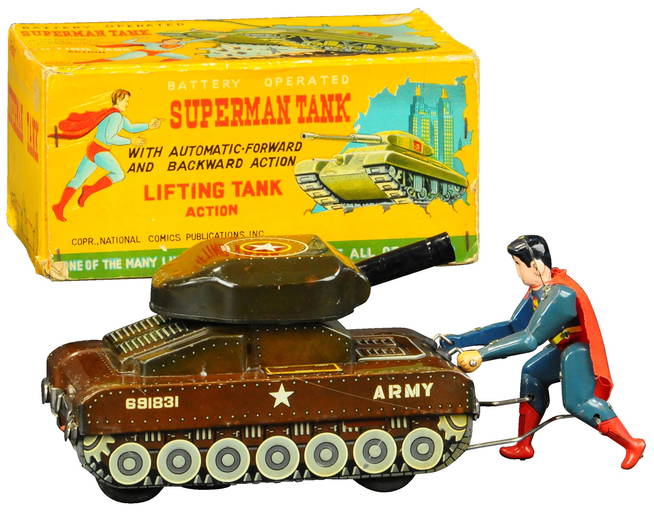 Boxed Linemar Superman Fighting Tank