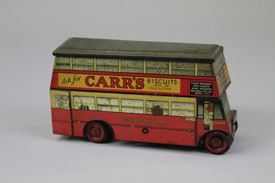 CHAD VALLEY TOYS BISCUIT BUS TIN - Nov 12, 2011 | Bertoia Auctions in NJ