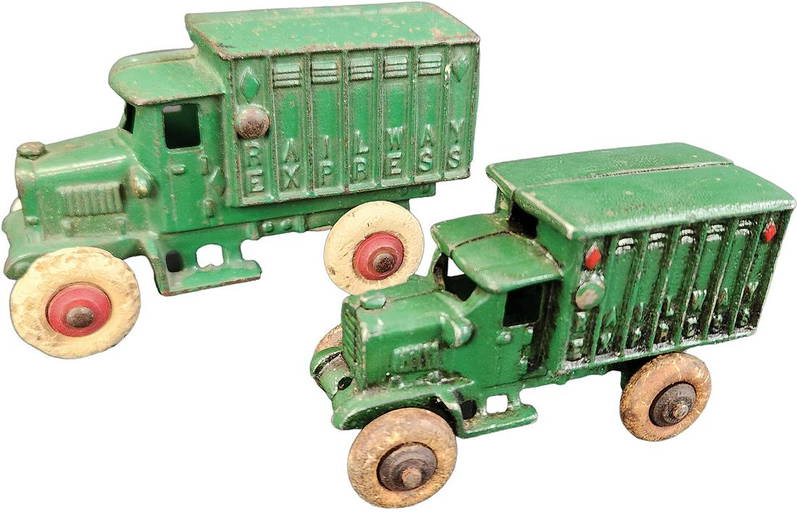 TWO HUBLEY RAILWAY EXPRESS TRUCKS (#0587) on Jan 12, 2023 | Bertoia ...