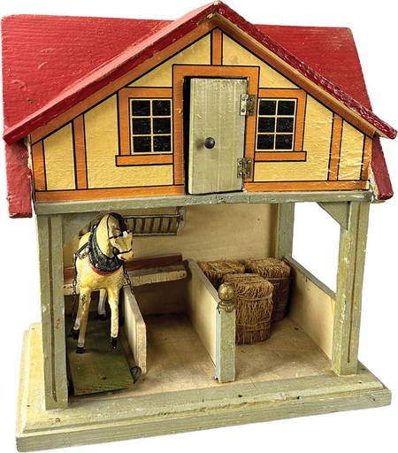 German Wooden Horse Stable