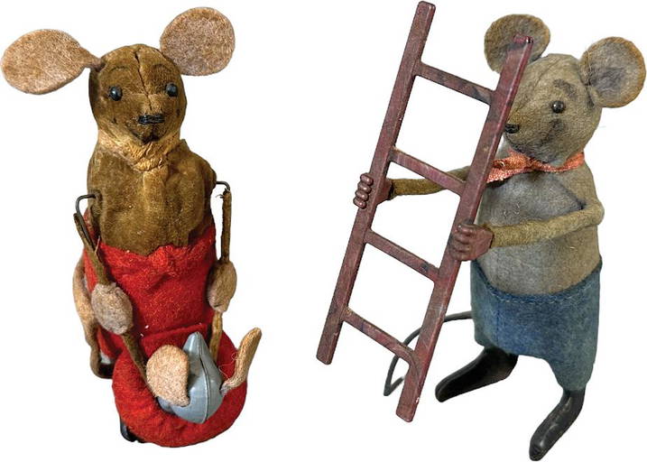 TWO SCHUCO WIND-UP MICE (#0275) on Feb 16, 2023 | Bertoia Auctions in NJ