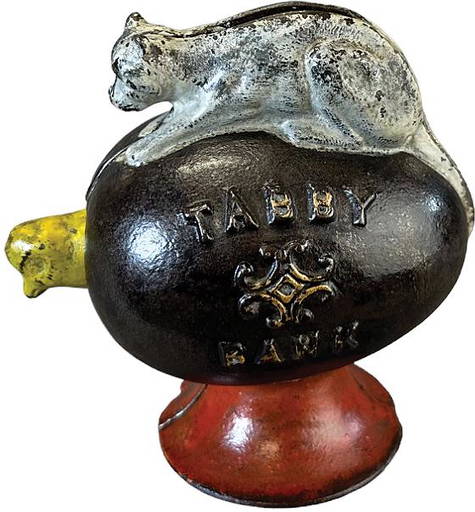 Tabby Bank Mechanical Bank