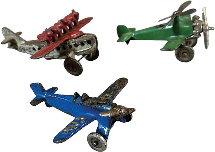 Three Small Hubley Airplanes