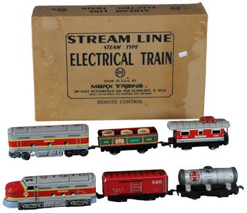 Boxed Marx Monon 81f "the Hoosier Line" Train Set