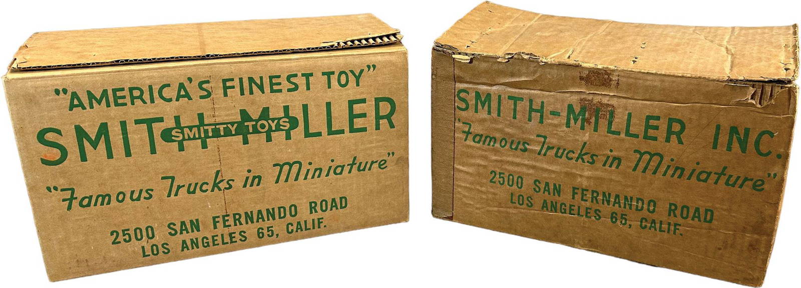 Two Empty Smith Miller Boxes Auction