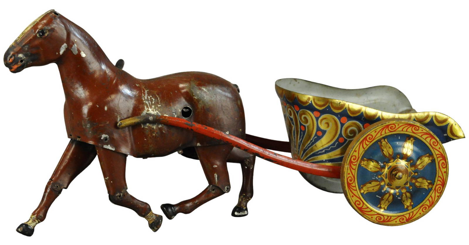 Italian Mech. Horse Pulling Chariot Auction
