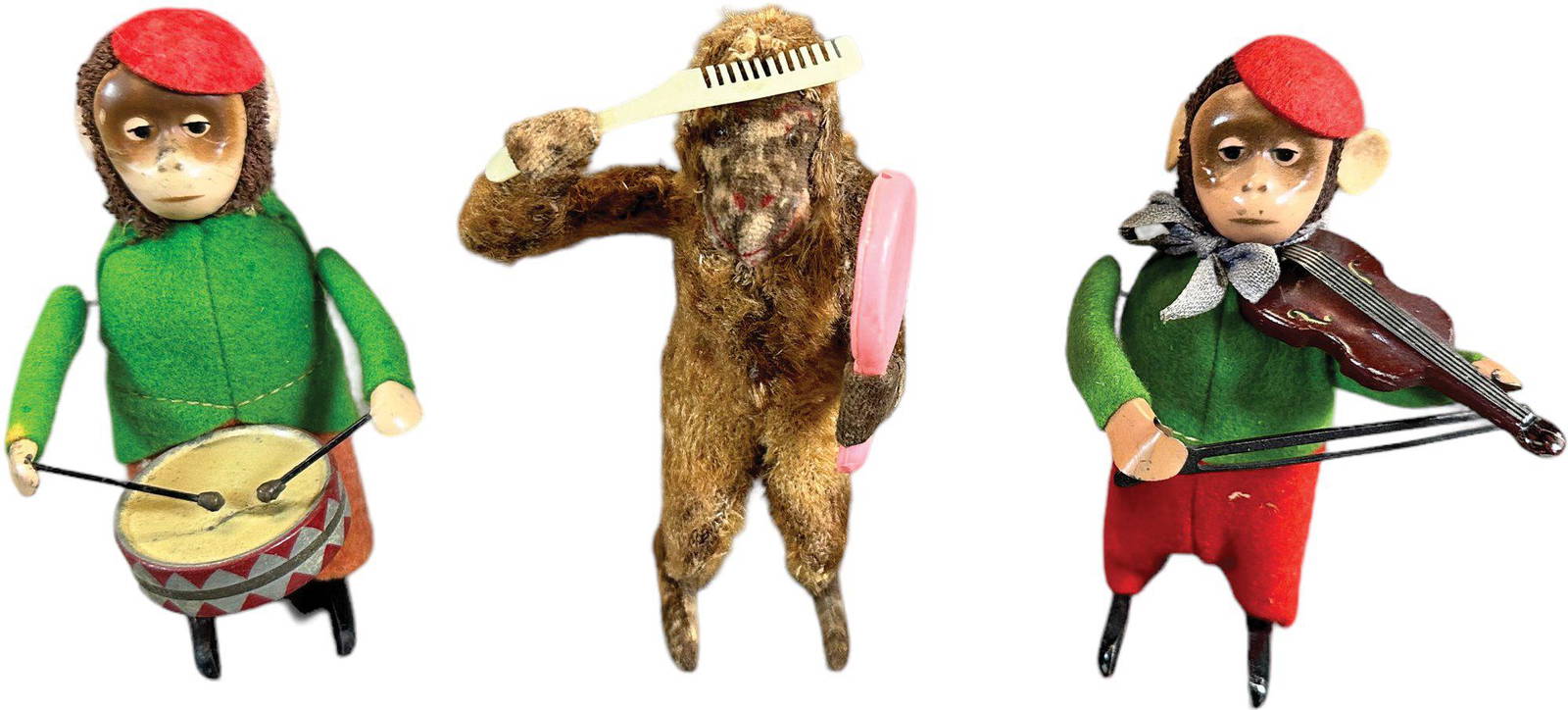 Three Schuco Wind-up Monkeys Auction