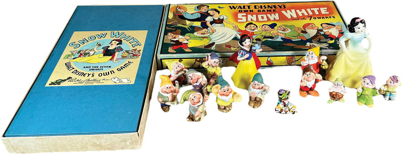 Snow White Board Game W/ Porcelain Figures