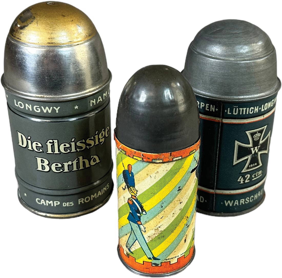 Three German Tin Bullet Still Banks Auction