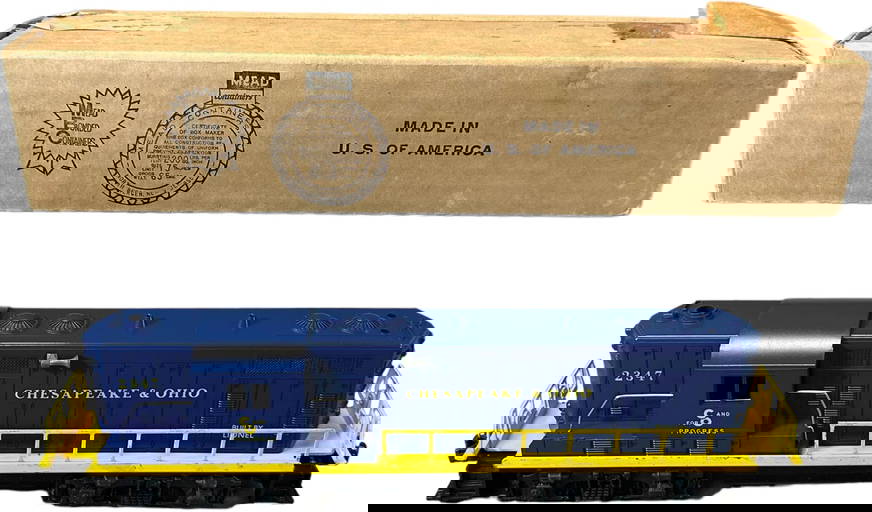 Boxed Post War Lionel No 2347 Gp 7 Locomotive