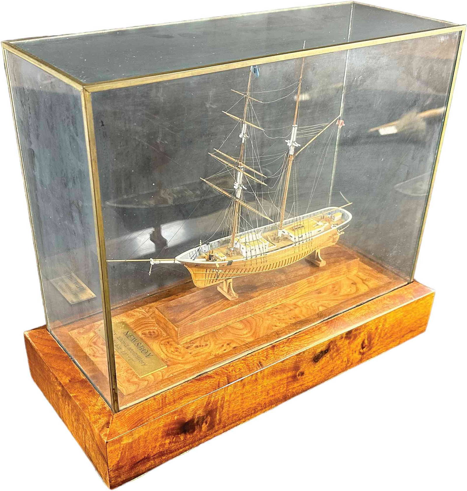 Newsboy Merchant Brig Ship Model Auction