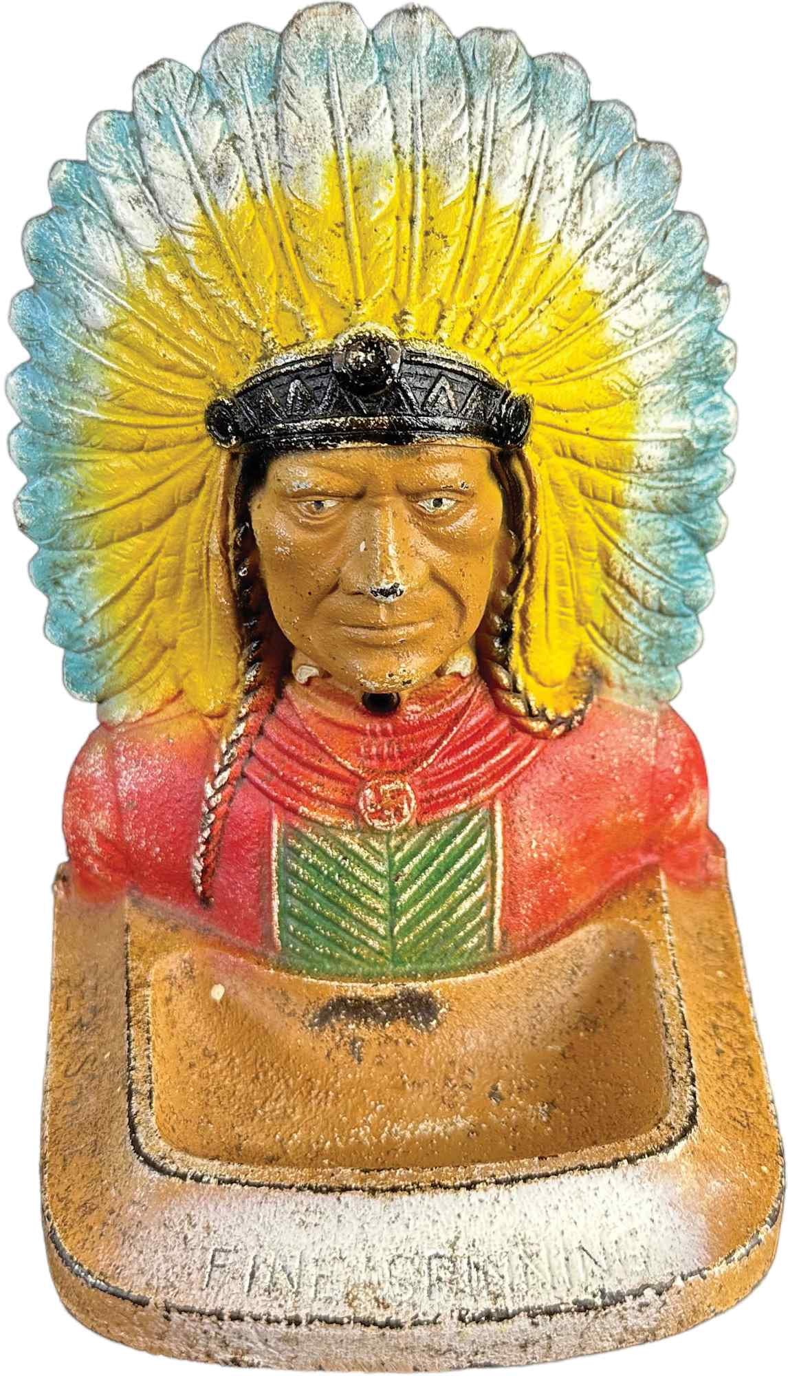 Native American Advertising Ashtray Auction