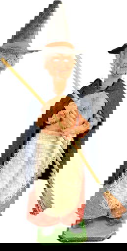 Tall Chatter Mouth Witch Clockwork Nodder