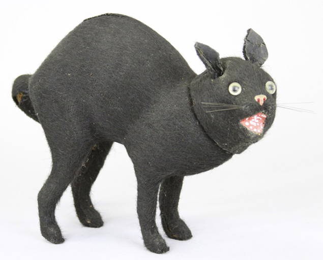 Halloween Black Cat Candy Container