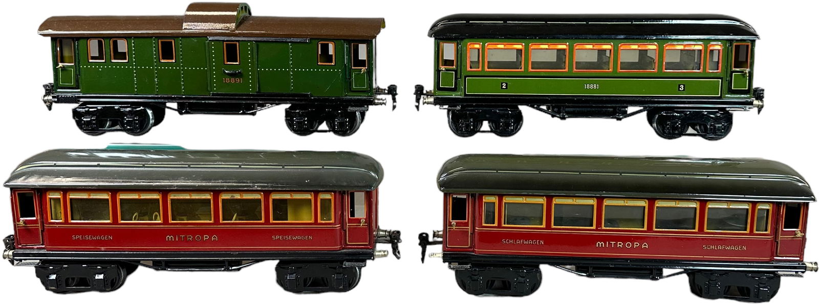 Four 33cm Marklin Passenger Cars Auction