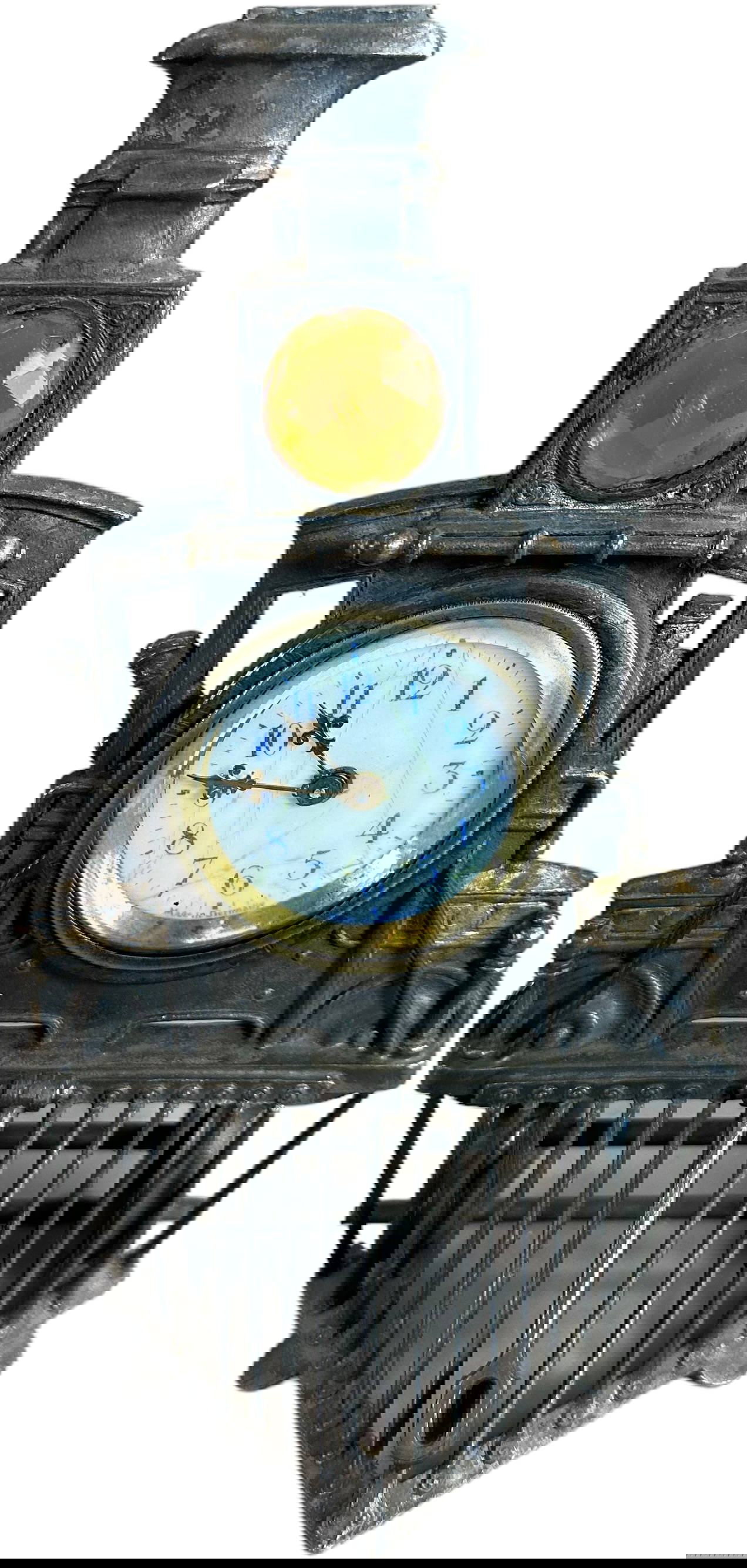 American Outline Train Engine Desk Clock Auction