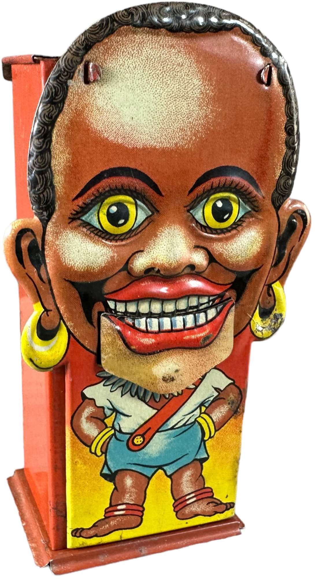 African Native Tin Mechanical Bank Auction