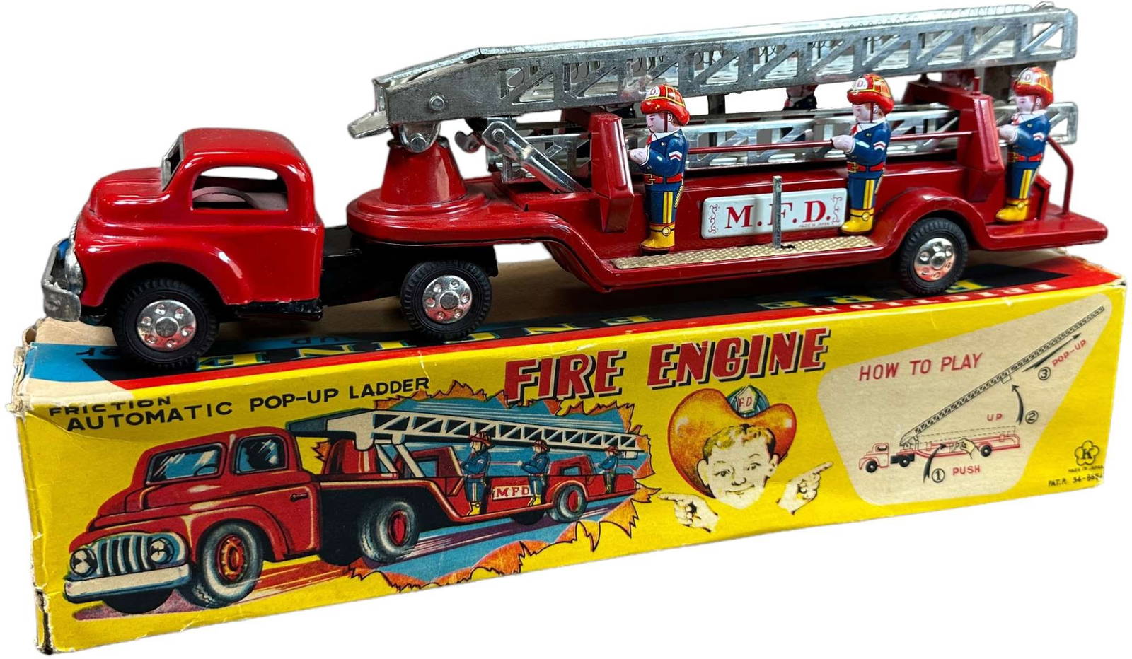 Boxed Kokyu Japan Friction Fire Engine Auction