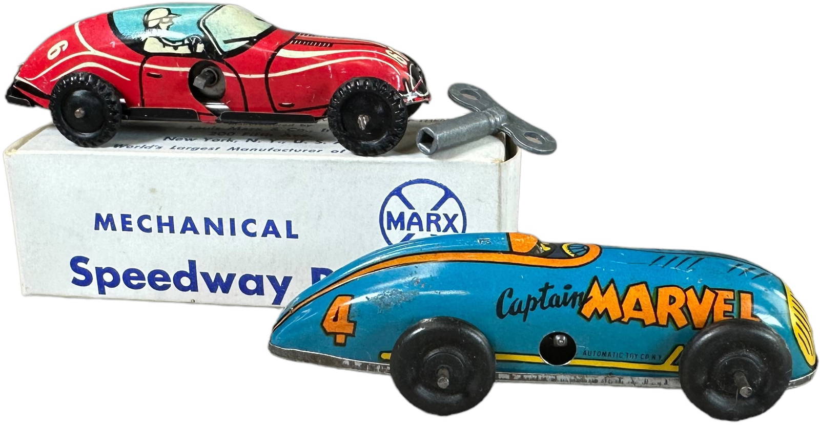 Marx Speedway Racer W/ Captain Marvel #4 Auction