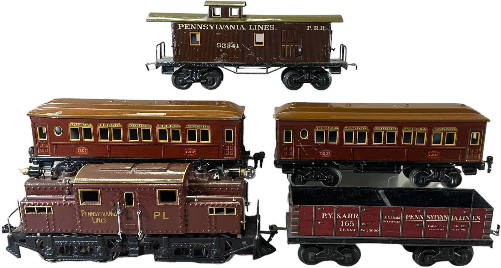 Bing Pennsylvania Lines Locomotive & Cars Auction