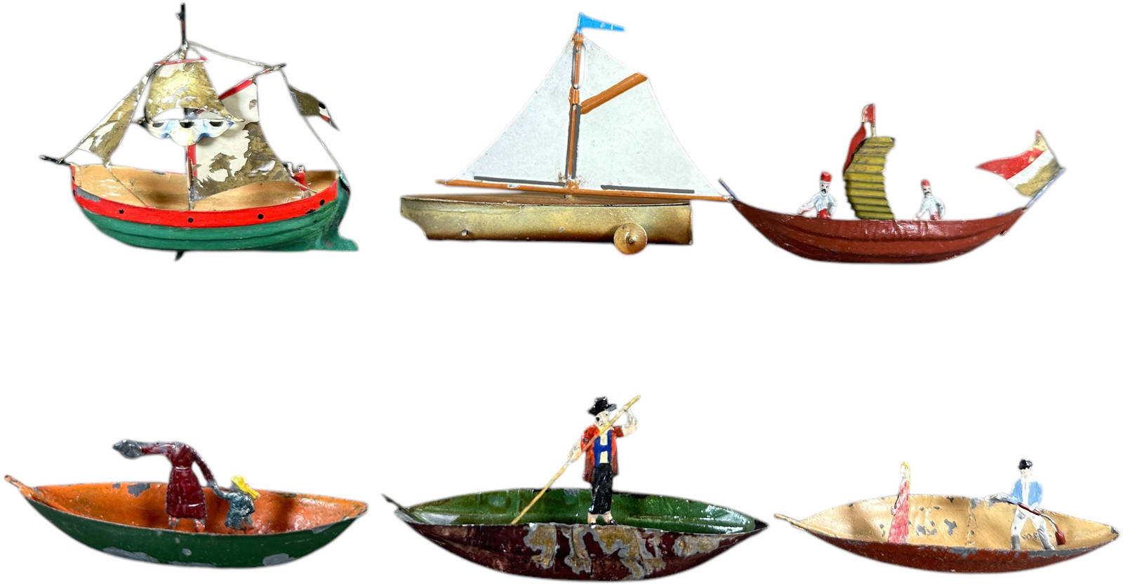 Hand Painted Tin & Lead Ships Auction