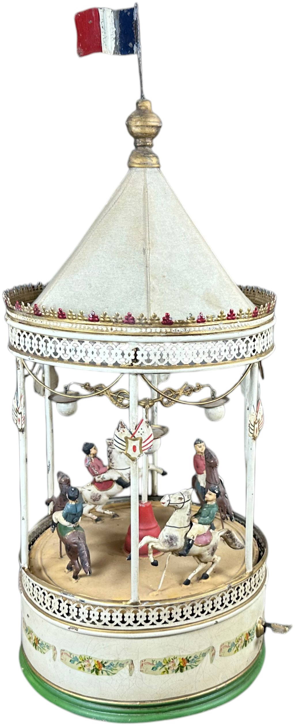 Large Wind-up Musical Carousel Auction
