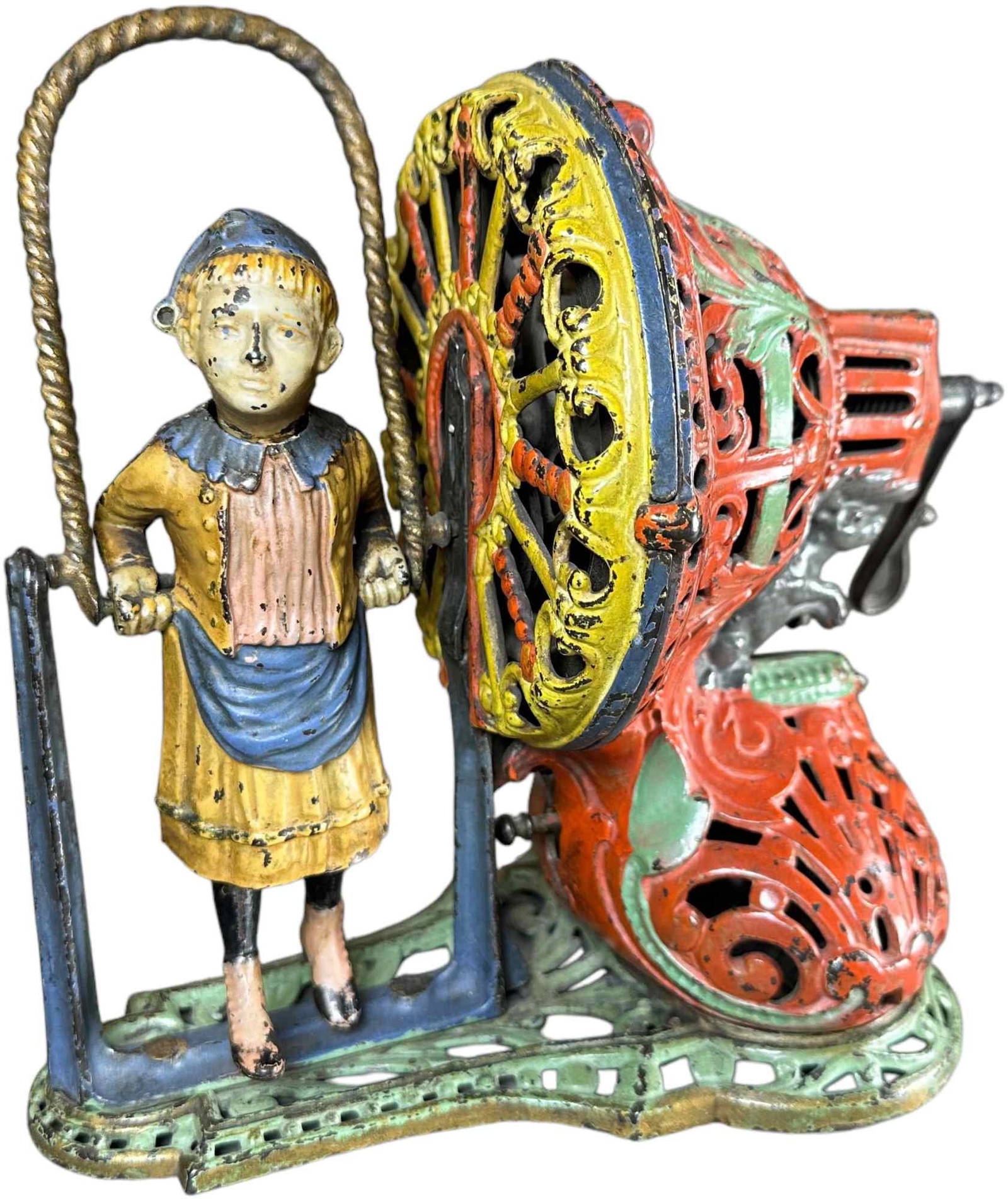 Girl Skipping Rope Mechanical Bank Auction