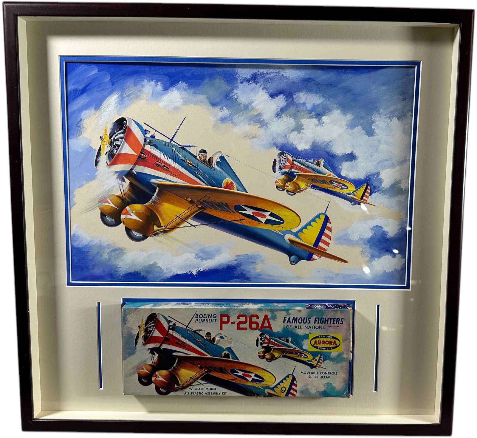 Aurora Models Original Artwork P-26a Auction